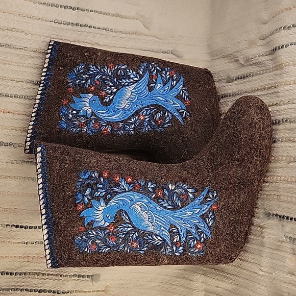 Anthropologie | Shoes | Traditional Russian Wool Boots | Poshmark